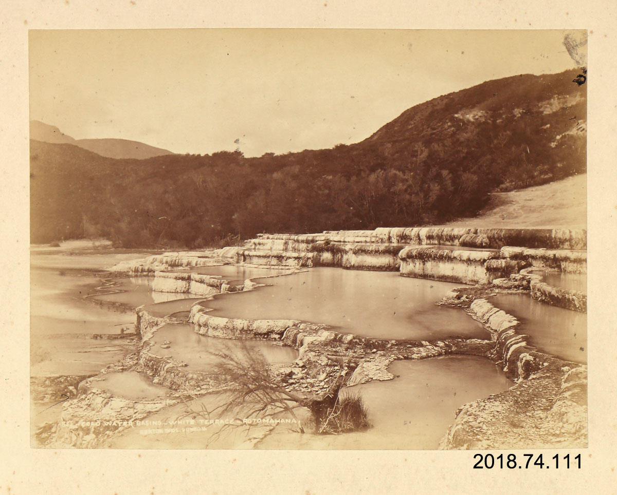 Photograph: Cold Water Basins - White Terrace, Rotomahana - Canterbury ...