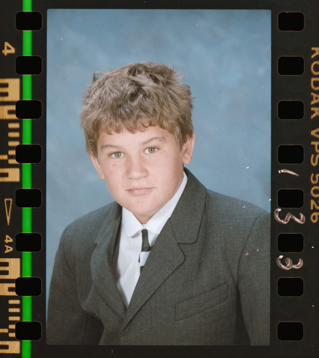 Negative: Christ's College First Year Student 1988 - Canterbury Museum