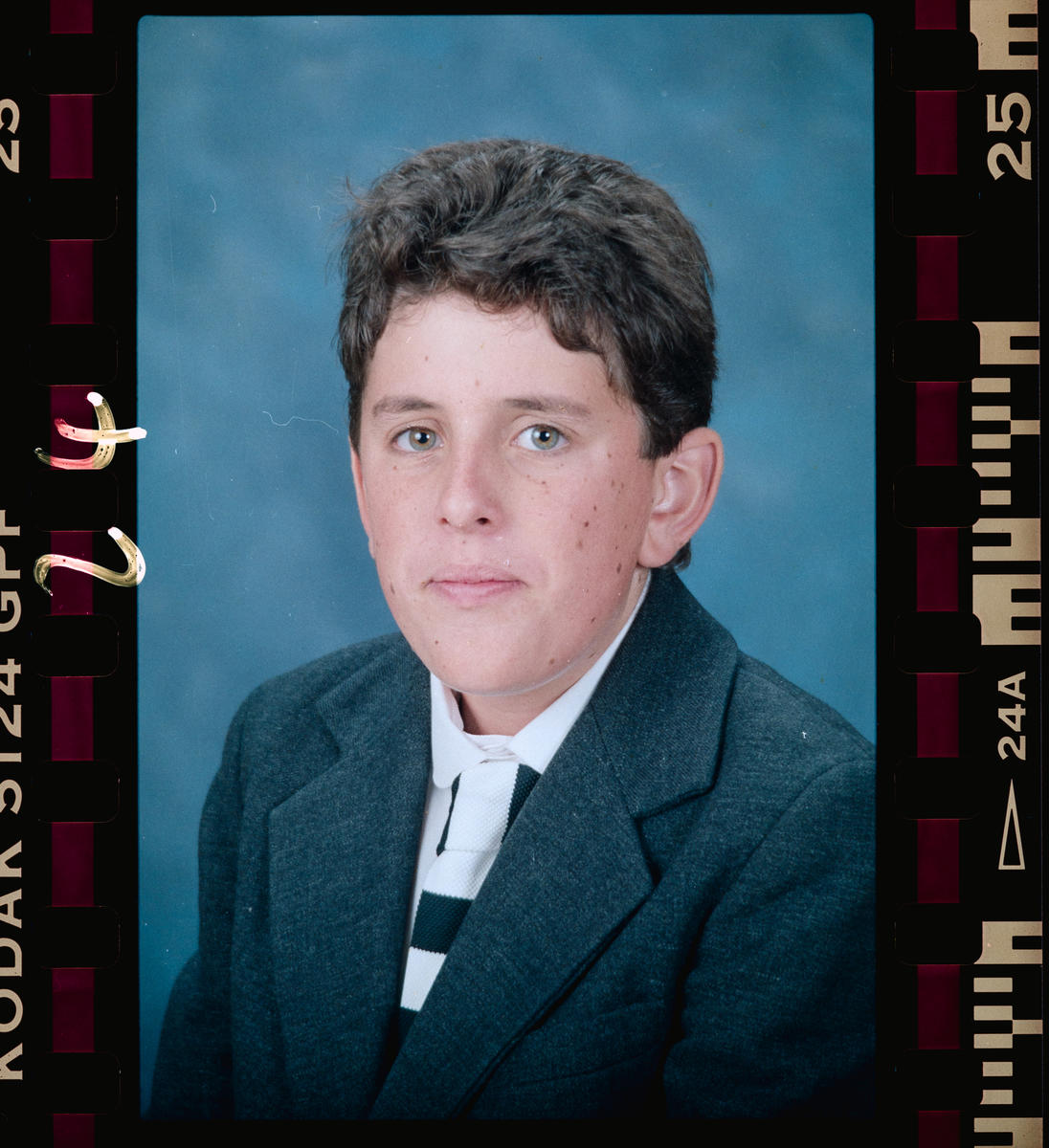 Negative: Christ's College 1st Year Student 1992 - Canterbury Museum